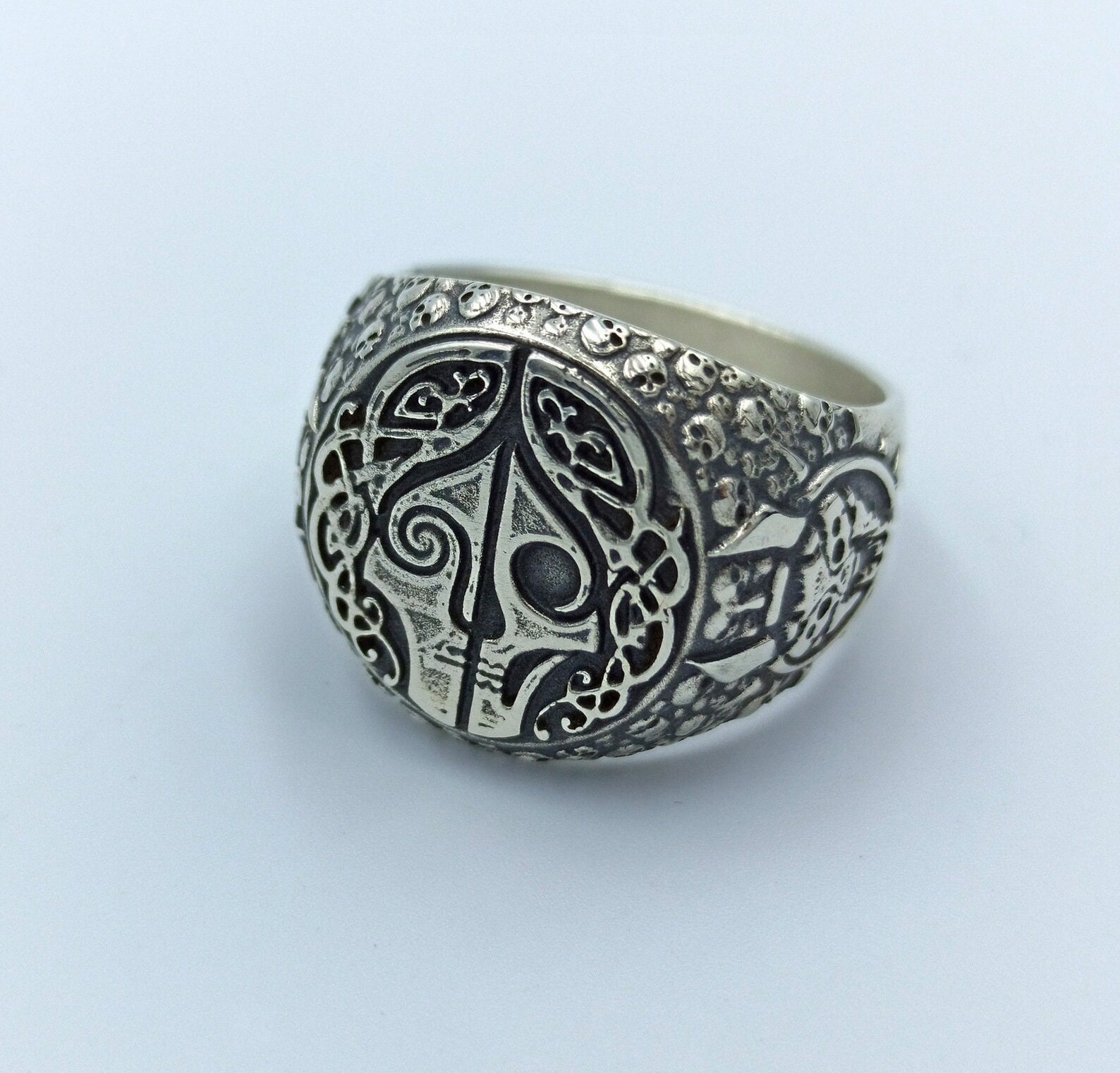 Custom Norse Viking Hel Ring Asatru Mens Celtic Jewelry - Etsy