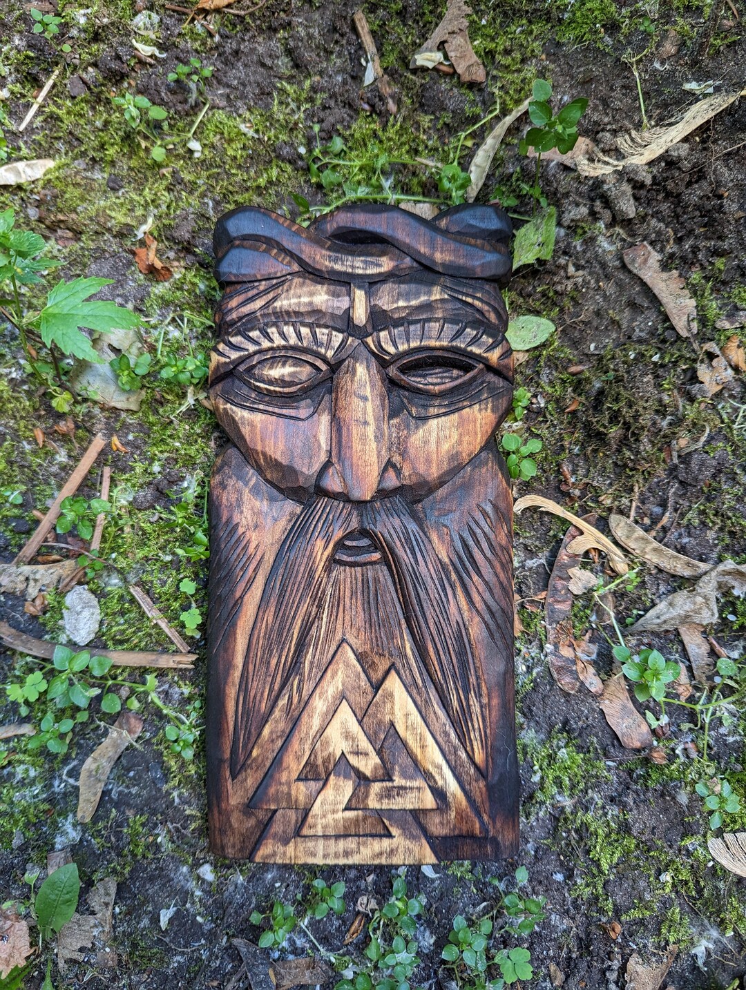 Odin Wood Carving Wall Panel Viking Norse Wall Decor - Etsy