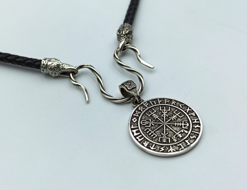 Vegvisir Pendant Rune Compass Norse Necklace Viking - Etsy