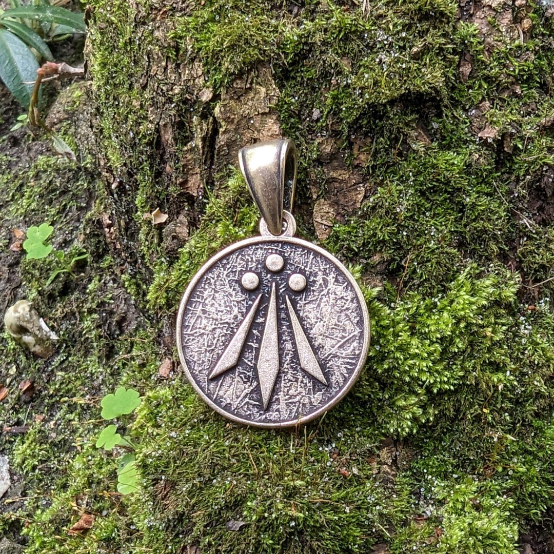 Awen Pendant Pagan Necklace Druid Wiccan Jewelry - Etsy