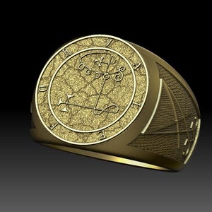 Valefor Demon Sigil Ring Occult Jewelry Goetia Satanic Magic - Etsy