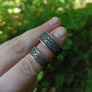 Norse rings Viking wedding ring Nordic jewelry | Etsy