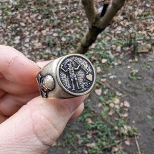 Pirate Captain Blackbeard Flag Jolly Roger Ring Jewelry Men - Etsy