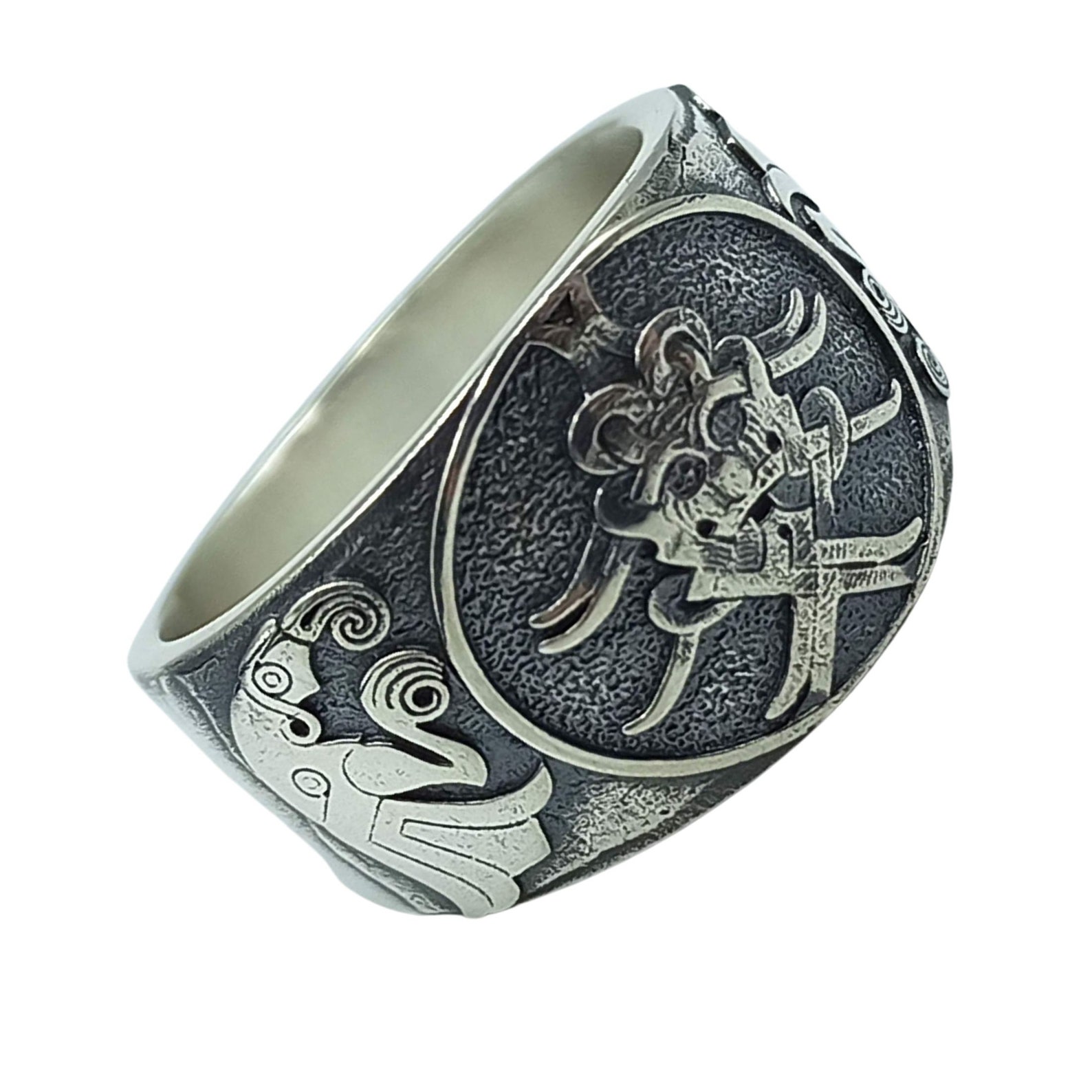 Mask of Odin Norse Ring Viking Mythology Jewelry - Etsy