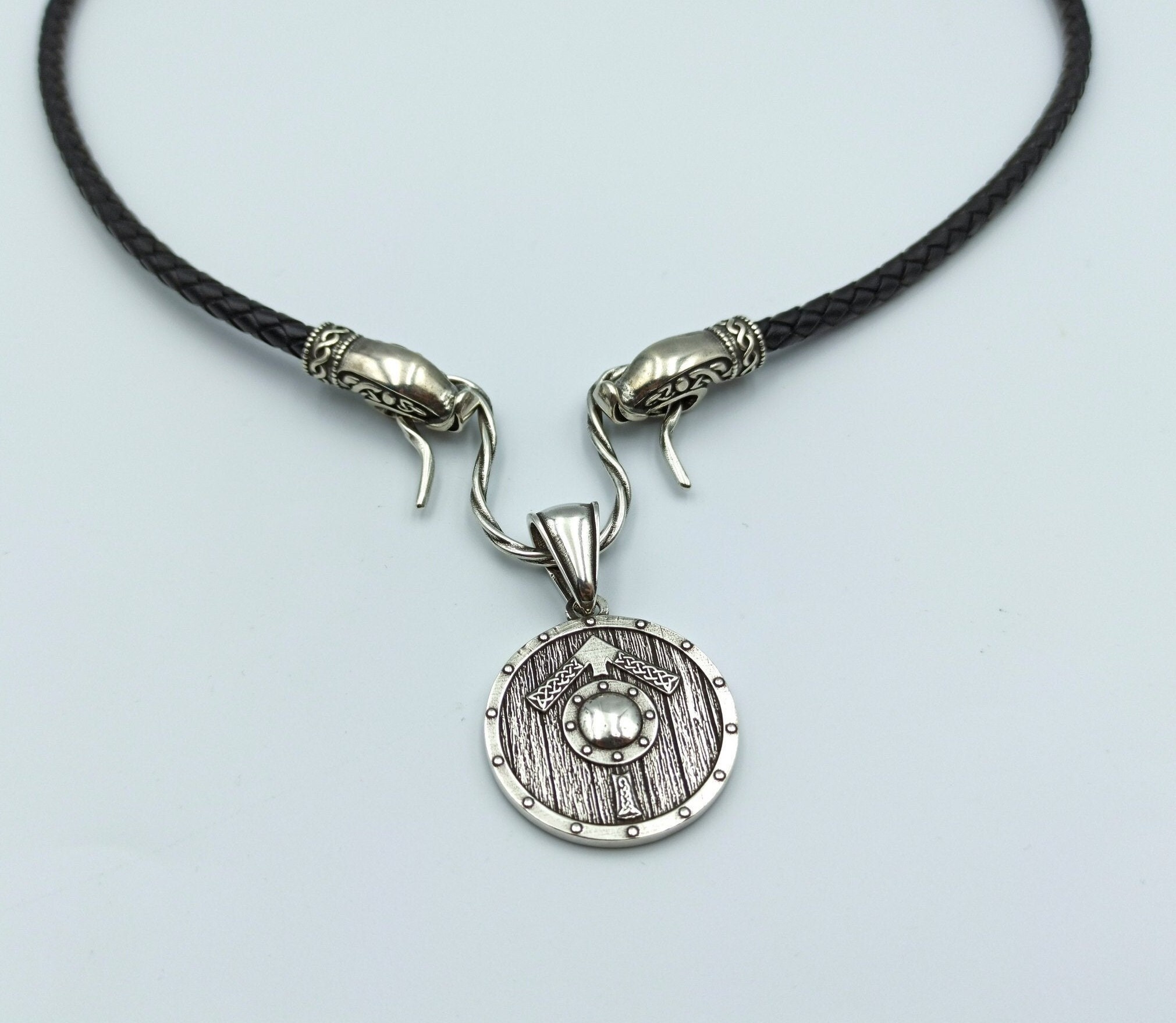 Norse Shield Pendant Tyr Rune Viking Necklace Jewelry | Etsy