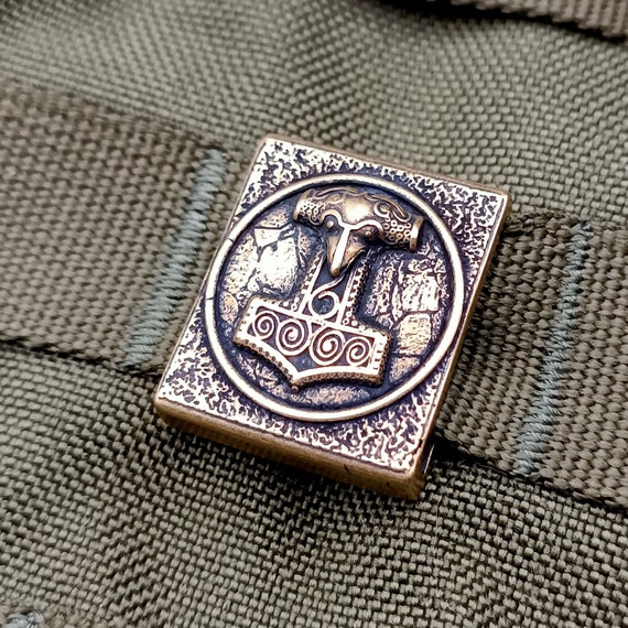 Mjolnir Viking Hammer Molle Clip Military Patch EDC Gear | Etsy