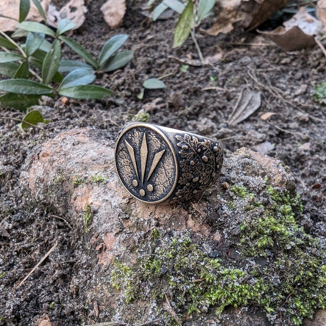 Awen Ring Wiccan Jewelry Pagan Nature Magic - Etsy