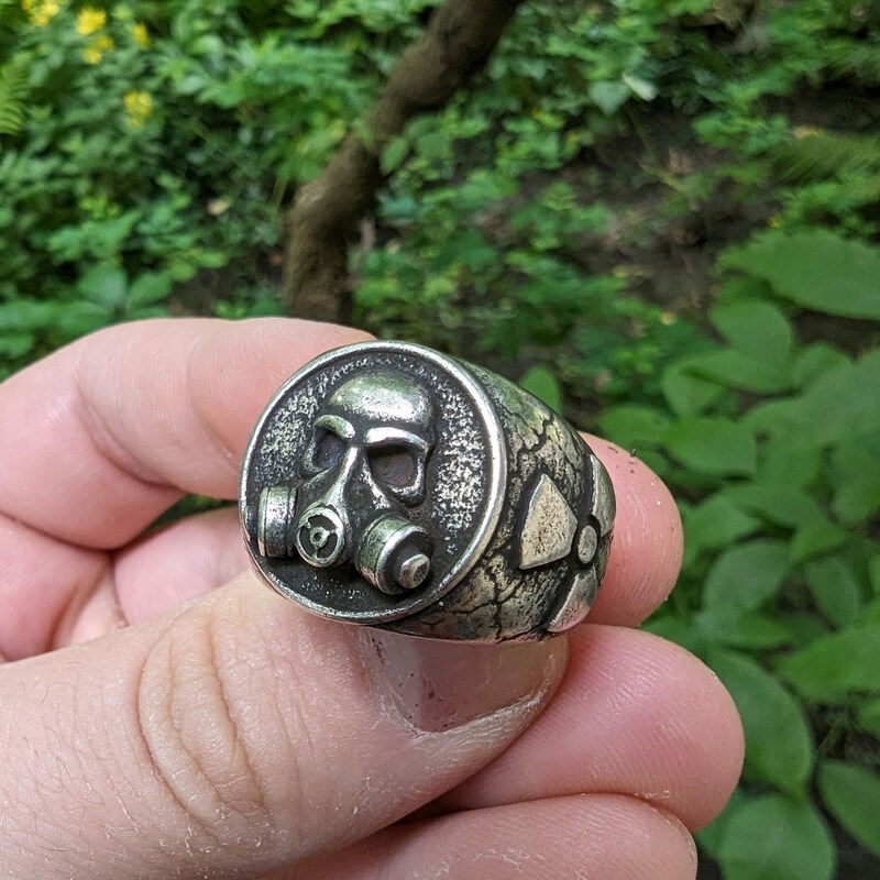 Cyberpunk Skull Ring Men - Etsy