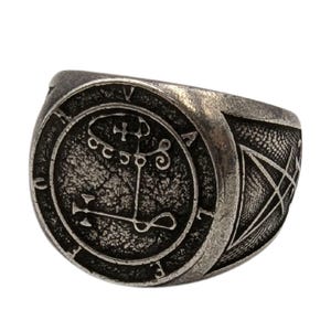 Valefor Demon Sigil Ring Occult Jewelry Goetia Satanic Magic - Etsy