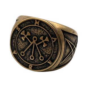 Marbas Sigil Ring Occult Satanic Jewelry - Etsy