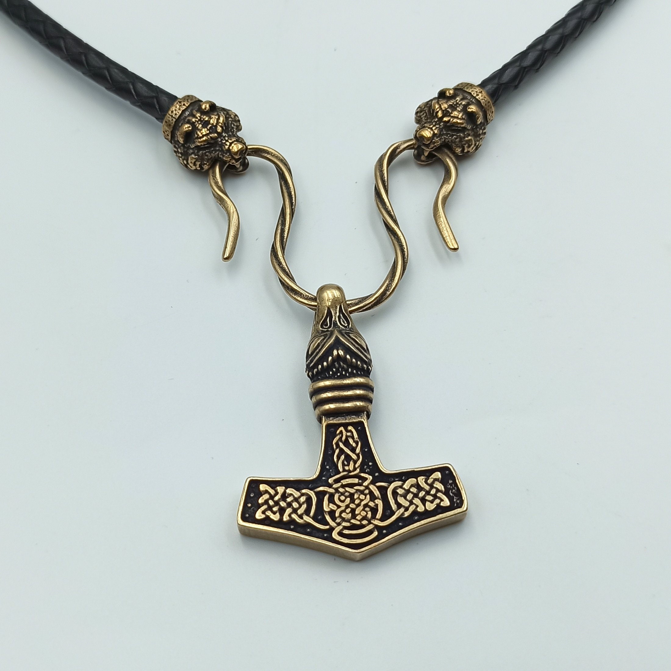 Mjolnir Replica Pendant Norse Necklace Viking Jewelry Men | Etsy