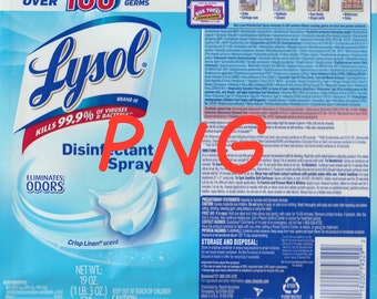 FULL Yellow Lysol Label | Etsy