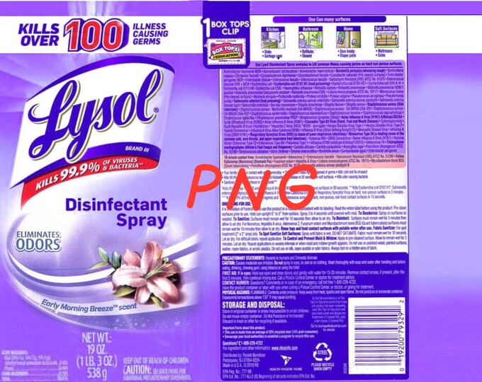 FULL Lysol Label - Etsy