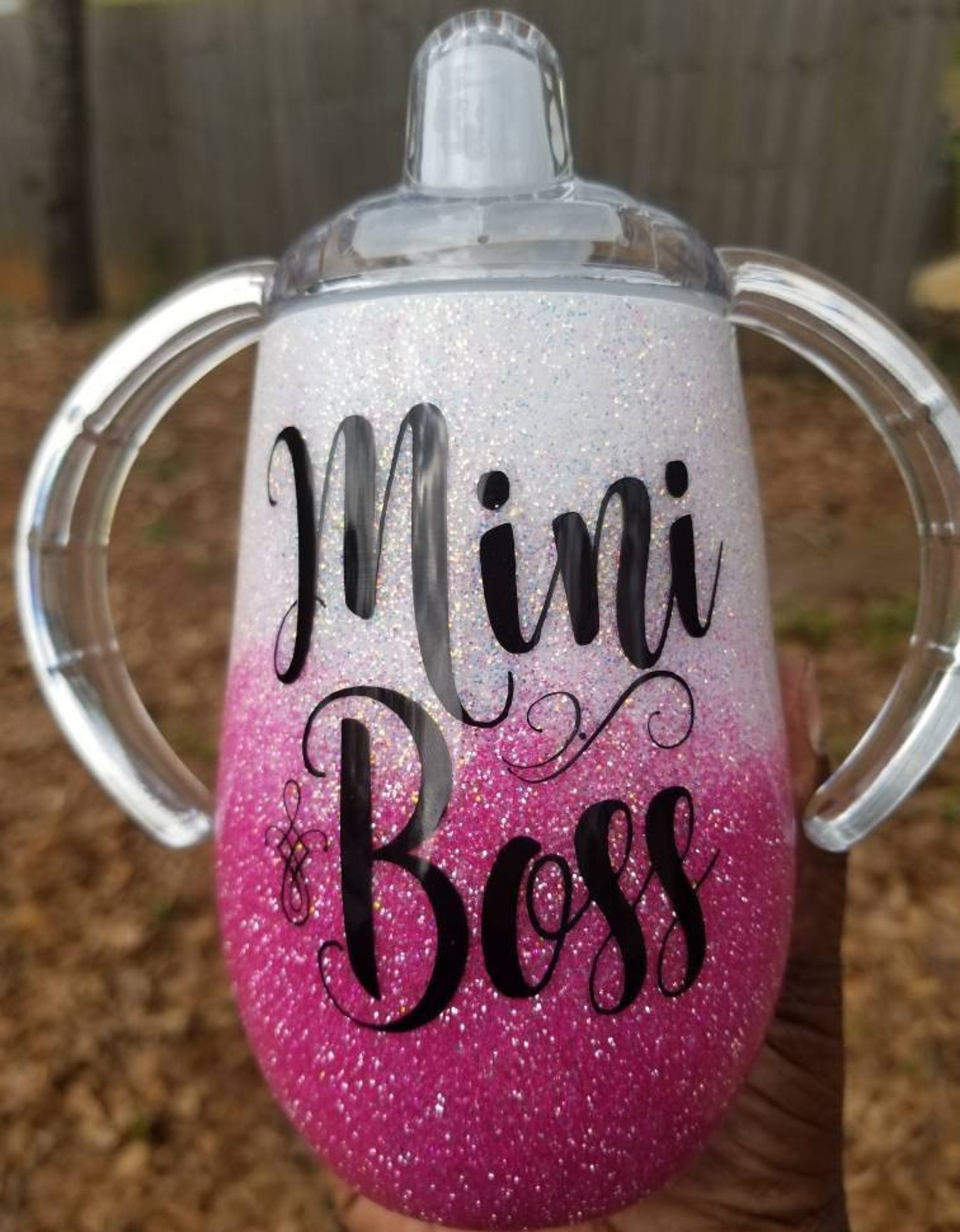 Peek-a-boo Baby Girl Sippy Cup Mini Boss - Etsy