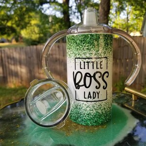 Grow With Me Sublimated Straight Sippy Cup "little Boss Lady" - Etsy