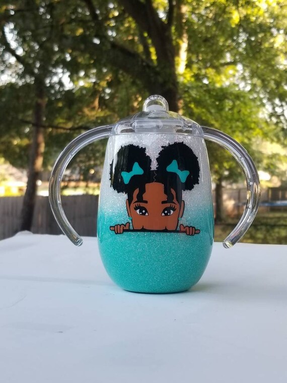 Afro Puff sippy Cup | Etsy