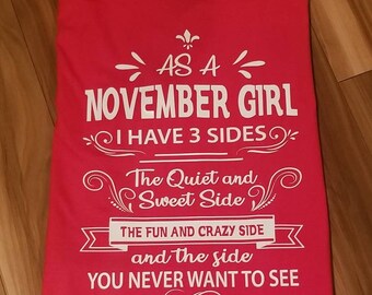 November Girl Shirt | Etsy