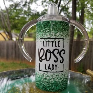 Grow With Me Sublimated Straight Sippy Cup "little Boss Lady" - Etsy