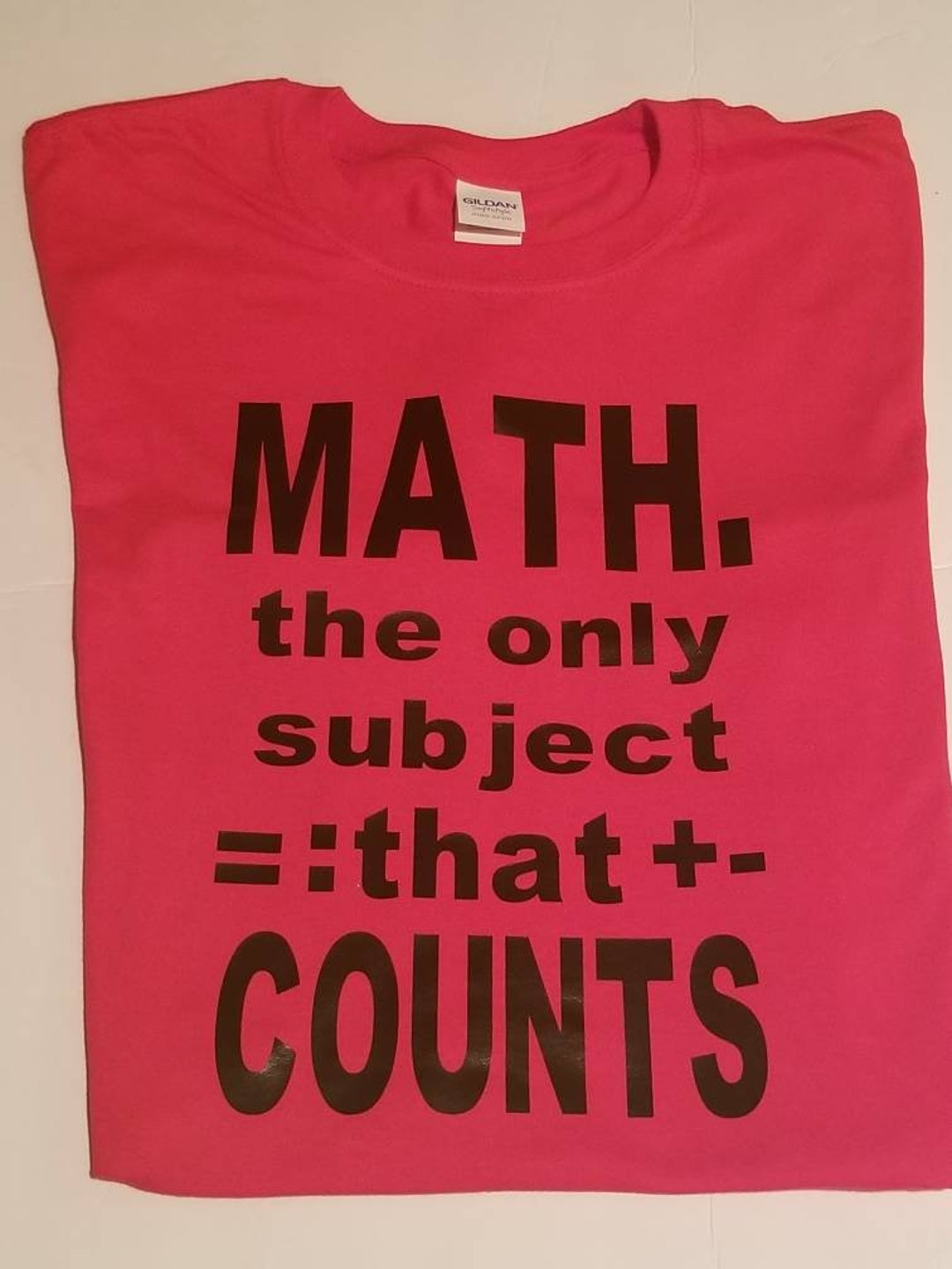 Math the Only Subject That Counts Teacher Shirts - Etsy