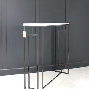Mild Steel Framed Console Table Radiator Cover With Art-deco Pattern on ...