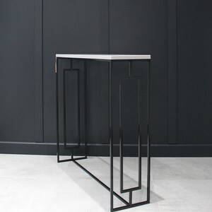 Mild Steel Framed Console Table Radiator Cover With Art-deco Pattern on ...