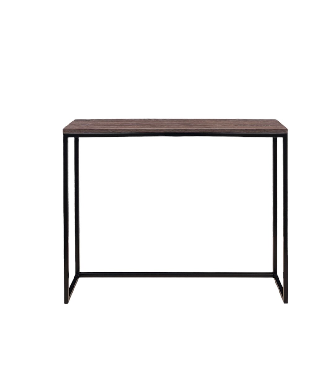 Mild Steel Framed Console Table Radiator Cover With Wooden Effect ...