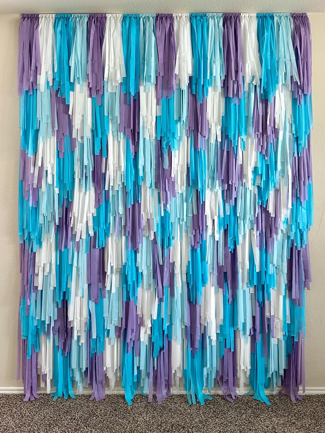 Custom Fringe Backdrop - Party Decor - Birthday Party - Bachelorette ...