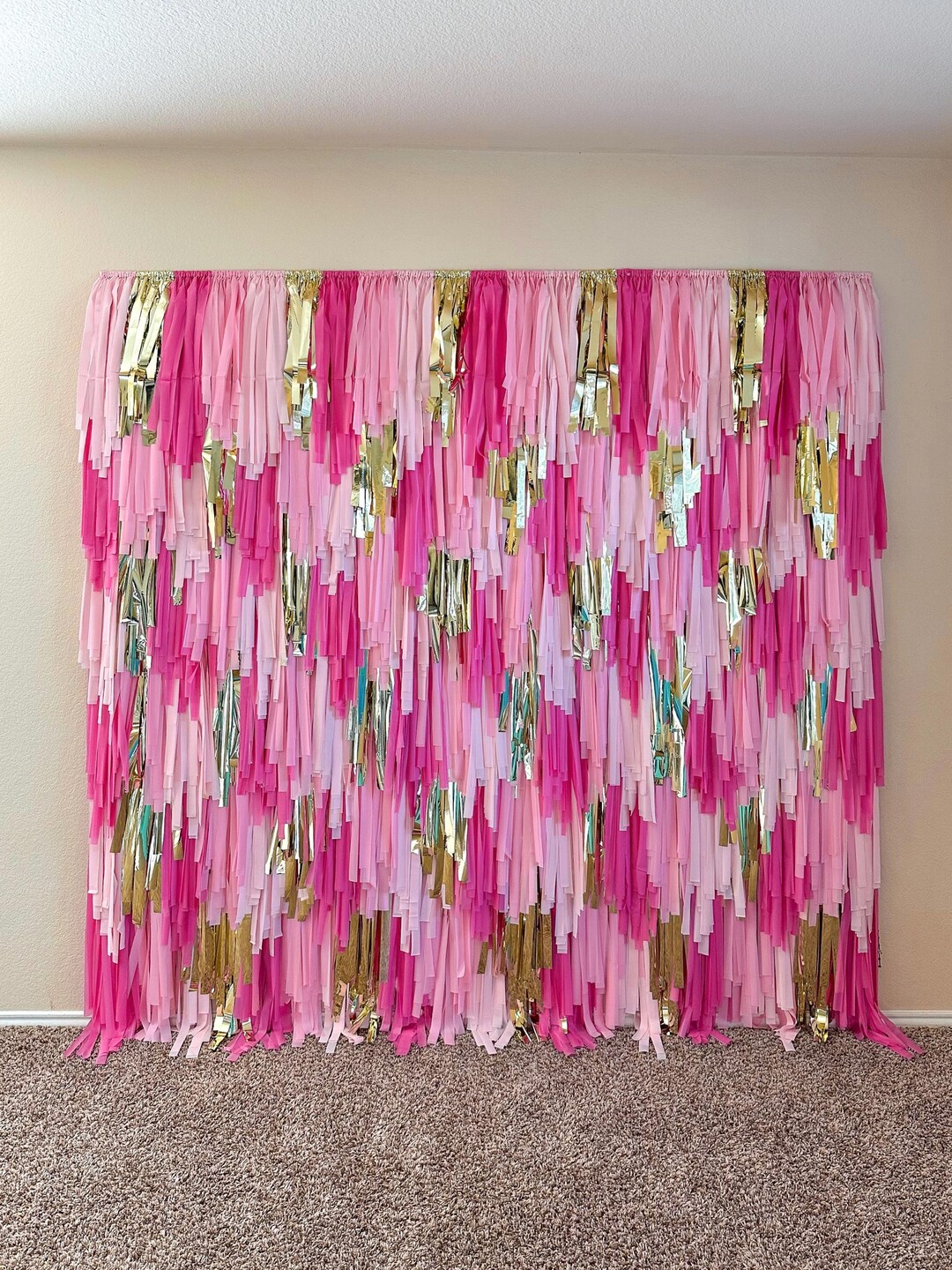 Custom Plastic Fringe Backdrop – Party Photo Booth Decor - Etsy