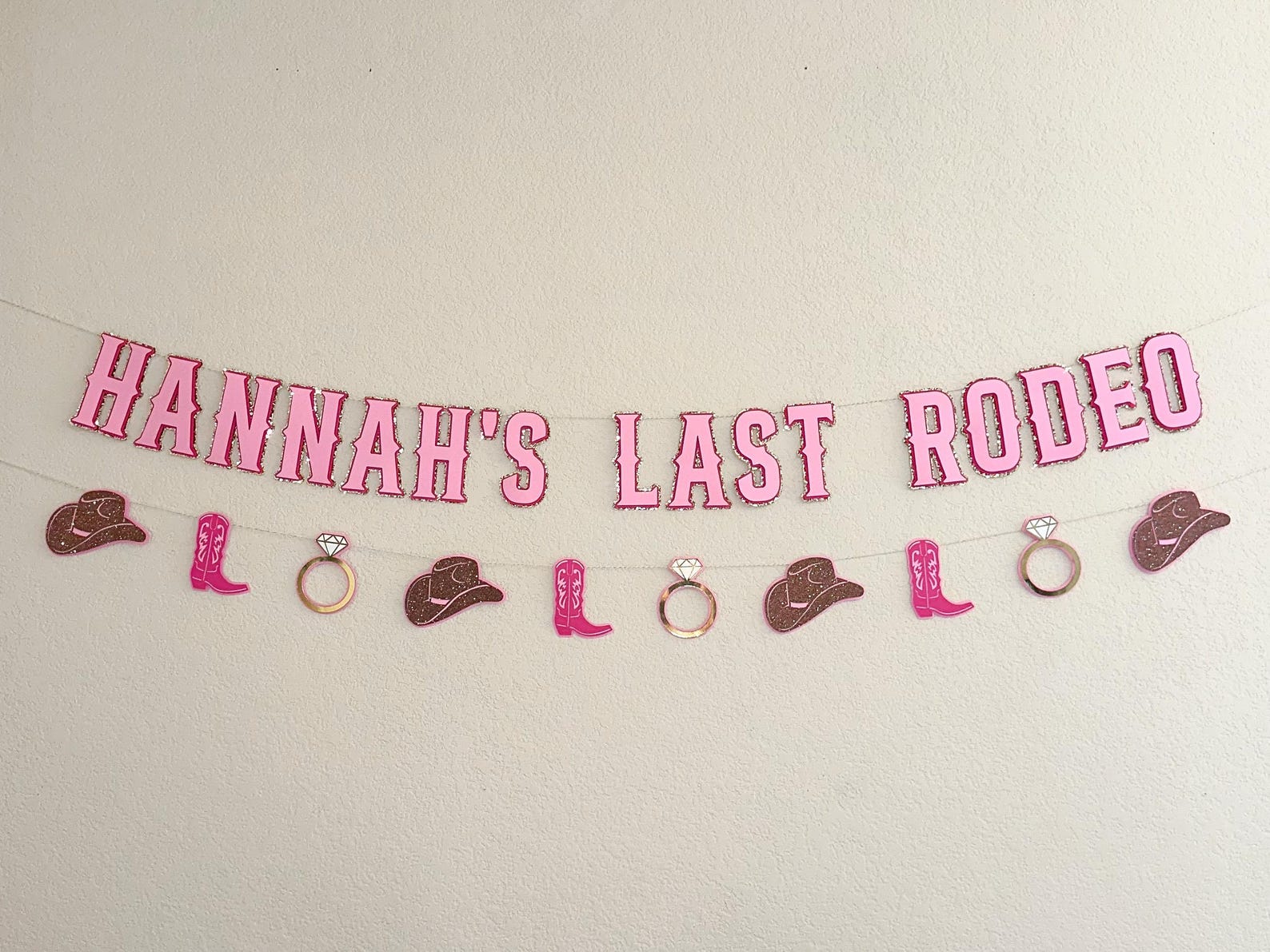 Last Rodeo Banner With Name - Personalized Banner - Bachelorette Party ...