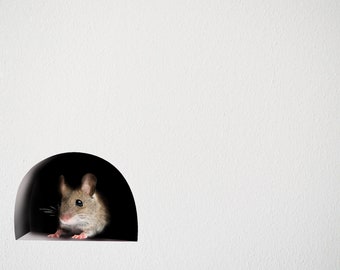 Realistic 3D Mouse Wall Sticker - Etsy