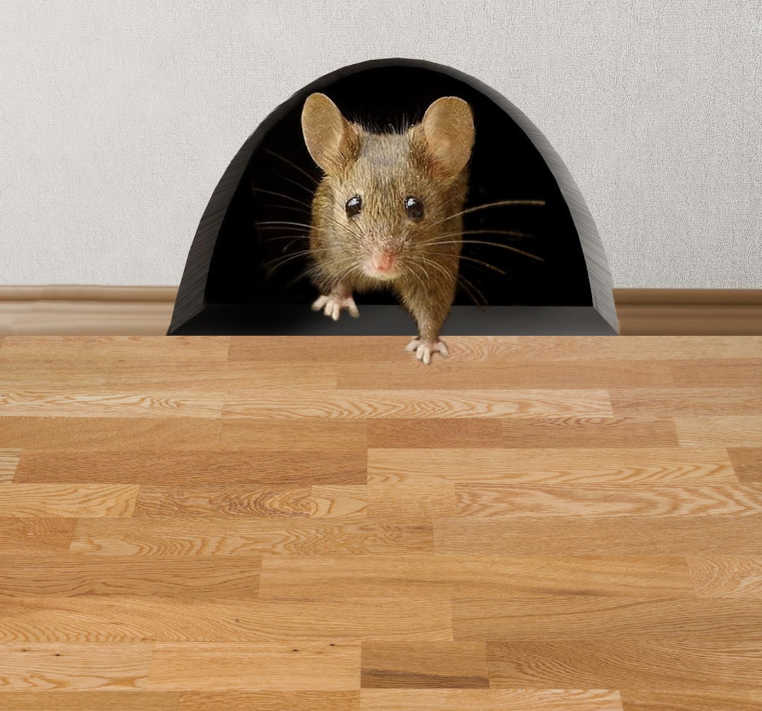 Realistic 3D Mouse Wall Sticker - Etsy