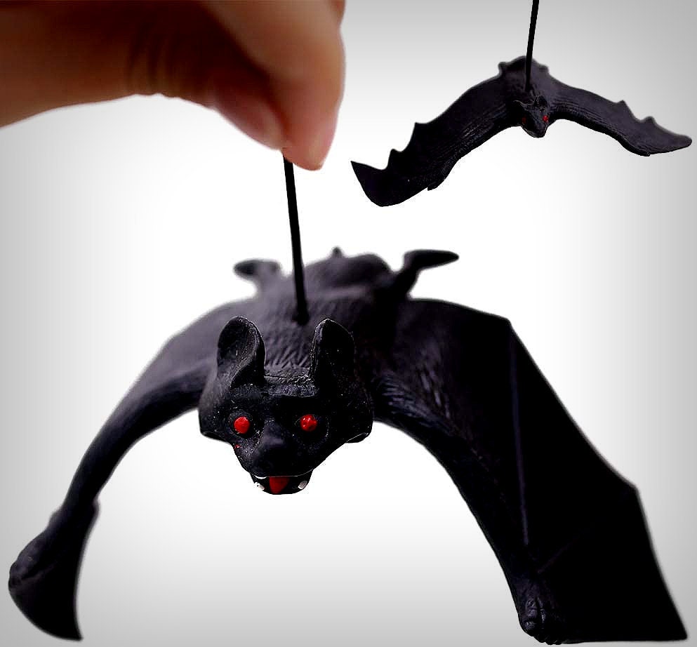 Halloween Bats 12PCS Rubber Hanging Vampire Bats for | Etsy