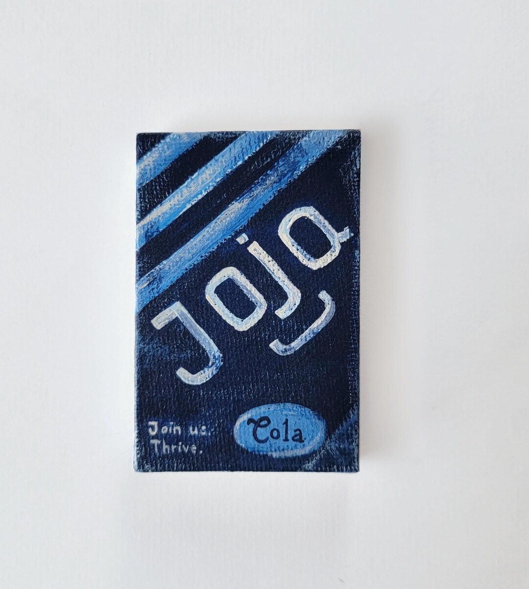 Joja Brand Painting, 2x3 Mini Painting, Hand Painted Artwork, Videogame ...