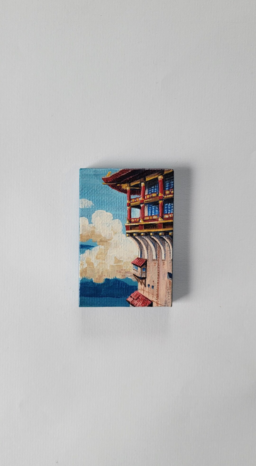 Anime Inspired Artwork, 2x3 Mini Painting, Hand Painted Canvas ...