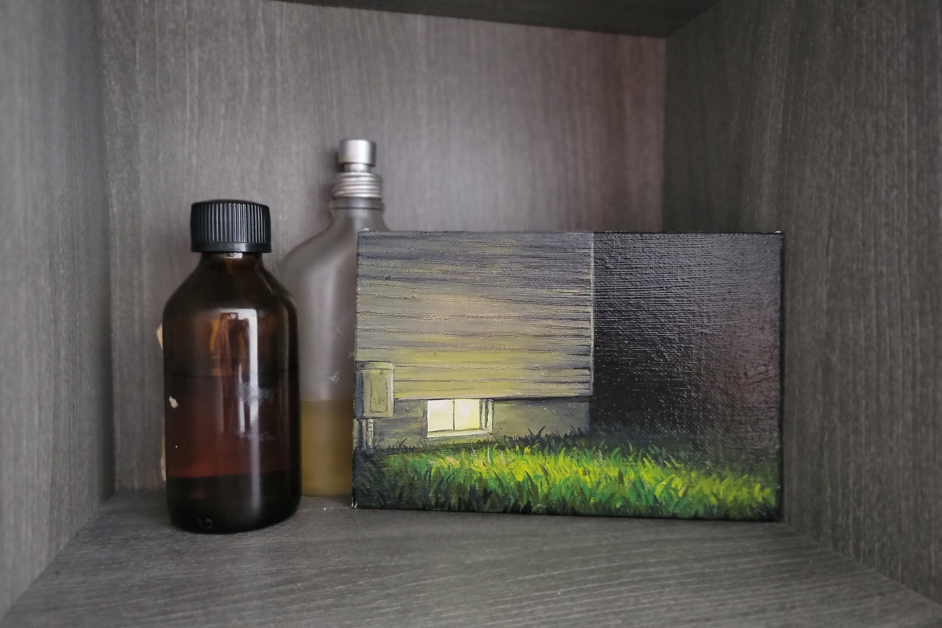 4x6 Canvas Board Horror Movie Artwork Night Time Painting - Etsy
