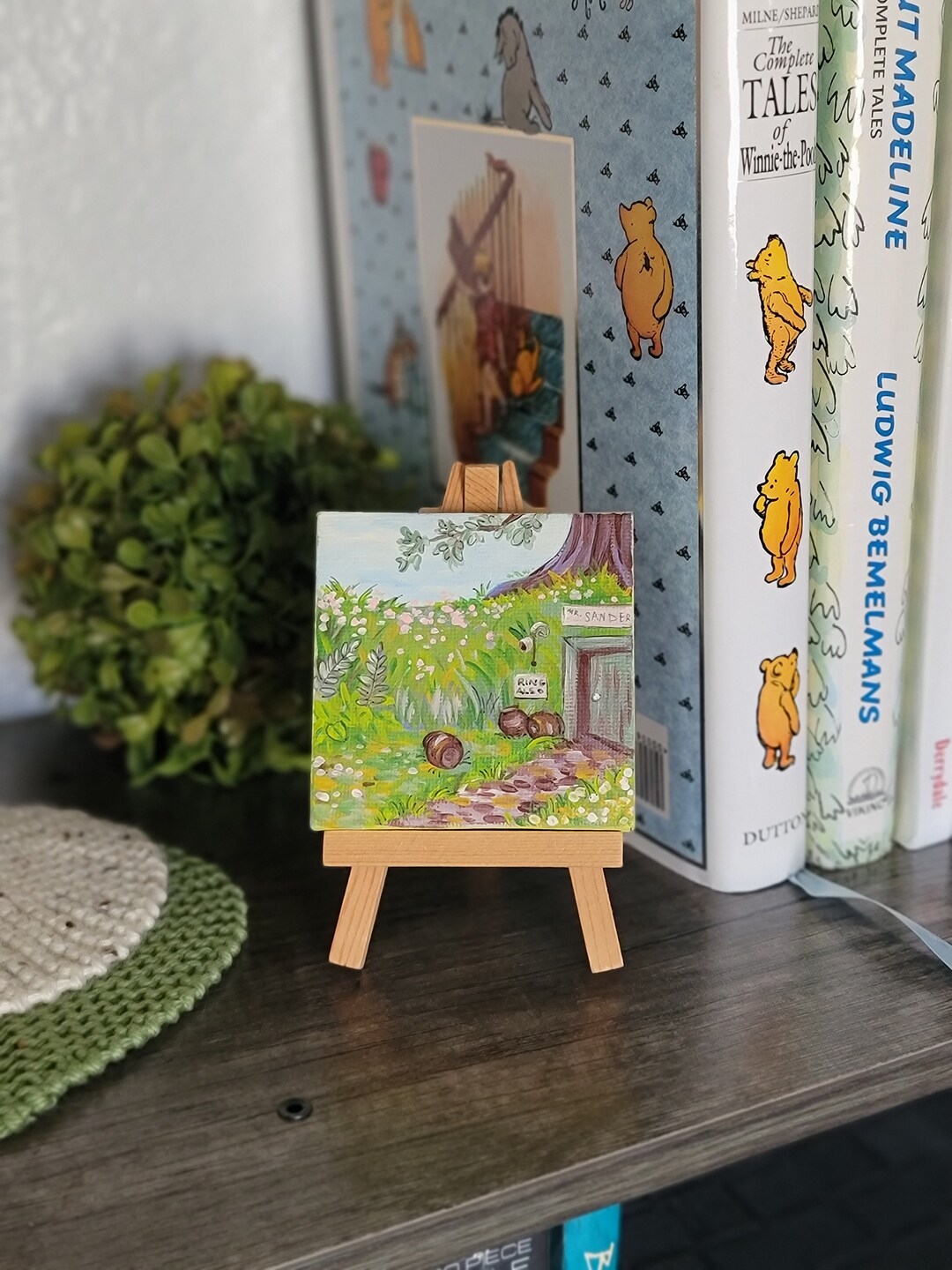 100 Acre Woods Acrylic Mini Canvas Painting - Etsy