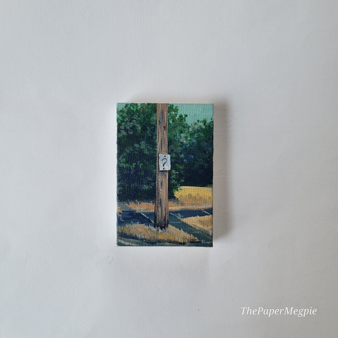 Missing Poster Art, 2x3 Mini Painting, Superliminal Art, the Twilight ...