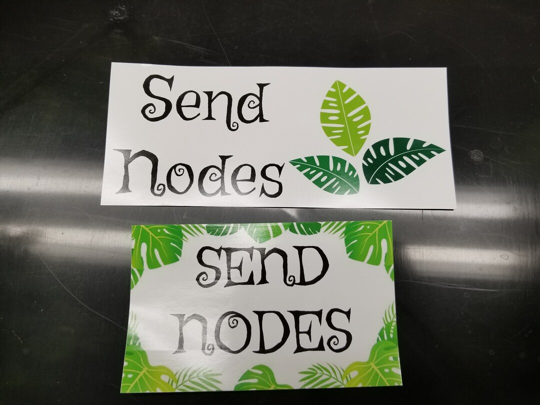 Send Nodes Bumper Sticker for Plant Lovers - Etsy
