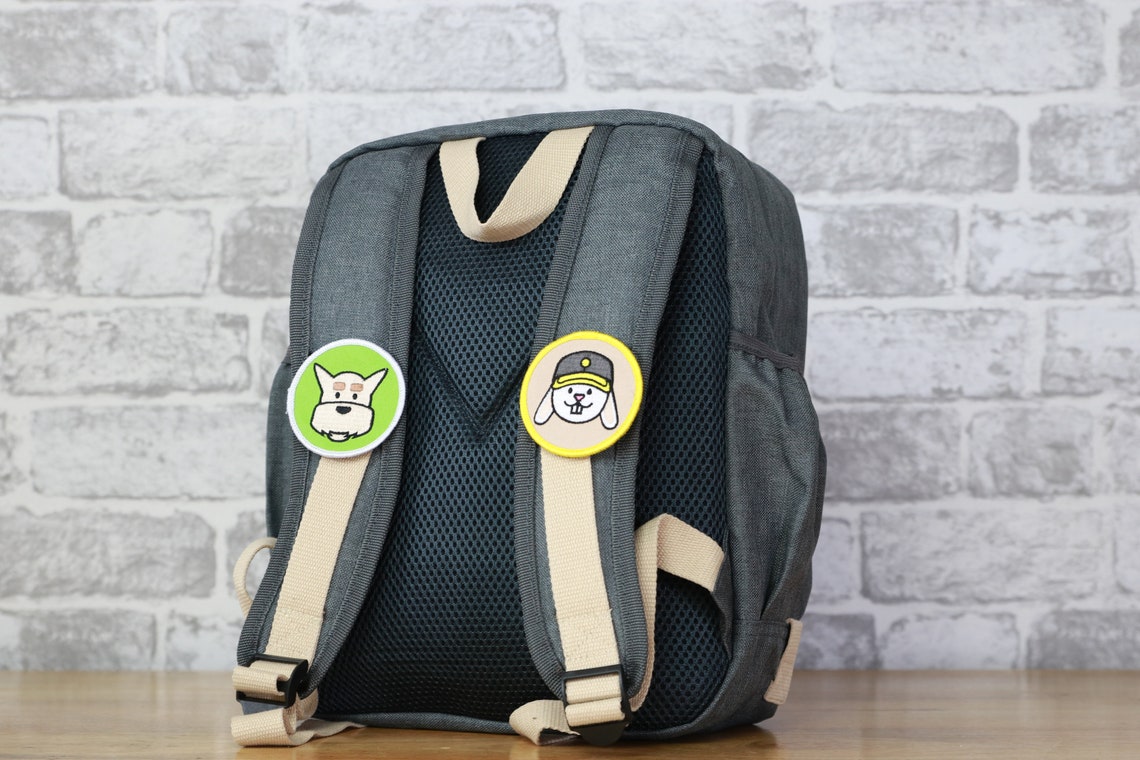 Badge Bunch Backpack & Velcro Badge Set 6 Badges Included - Etsy UK