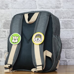 Badge Bunch Backpack & Velcro Badge Set (6 Badges Included) - School ...