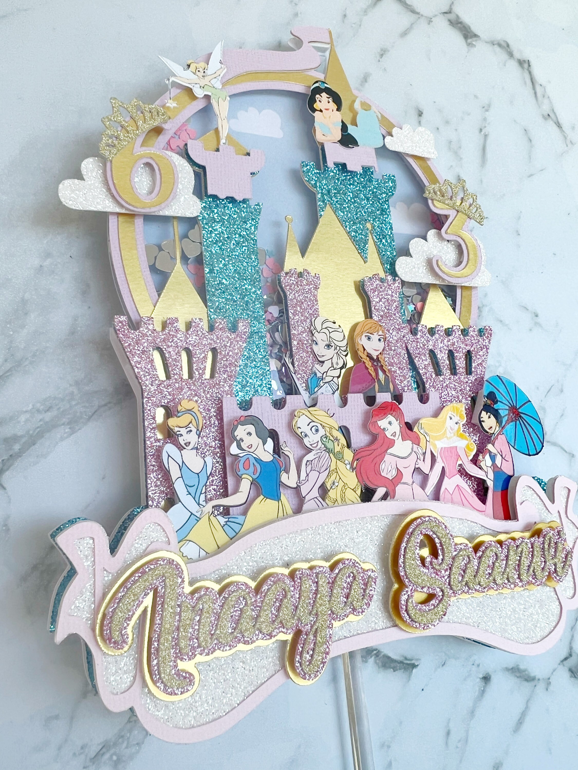 Princess Cake Topper Disney Princess Cake Topper Princess - Etsy Australia