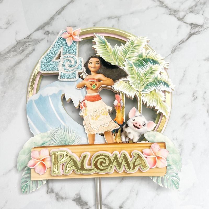 Moana Cake Topper - Etsy
