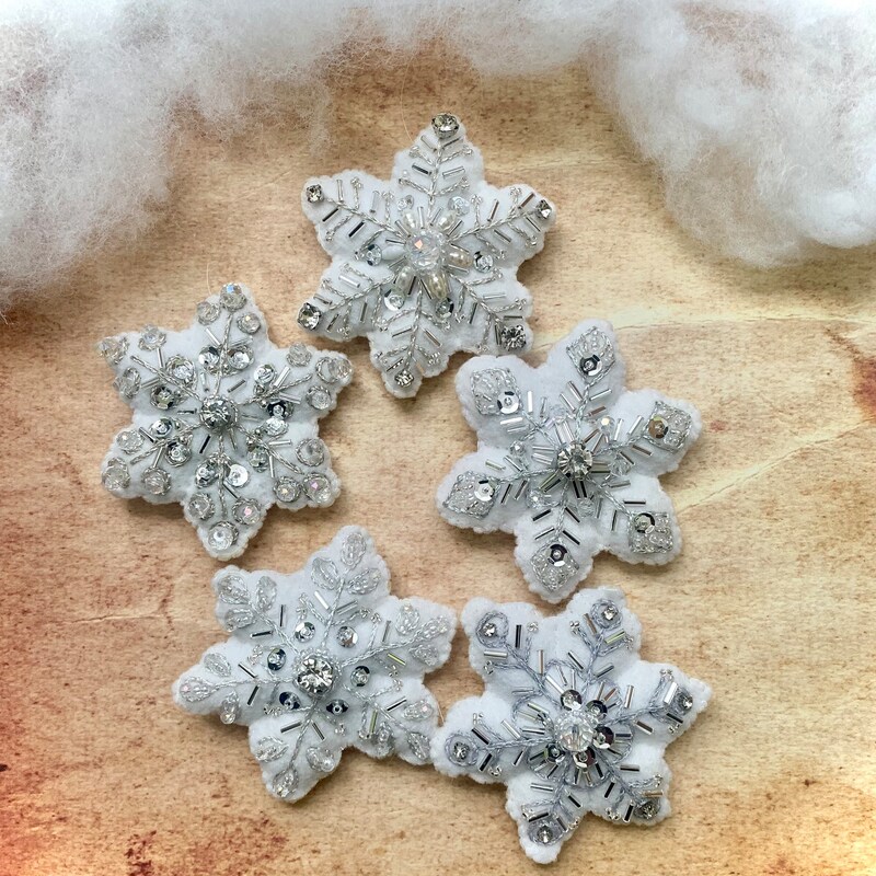 Felt Snowflake - Etsy