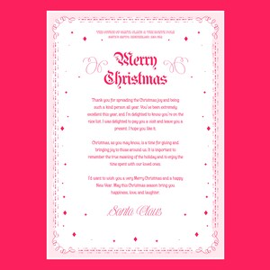 Printable 'from Santa' Letter - Perfect for a Magical Christmas ...