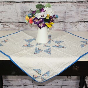 Antique Vintage Country Primitive Farmhouse Quilt Blue & White - Etsy
