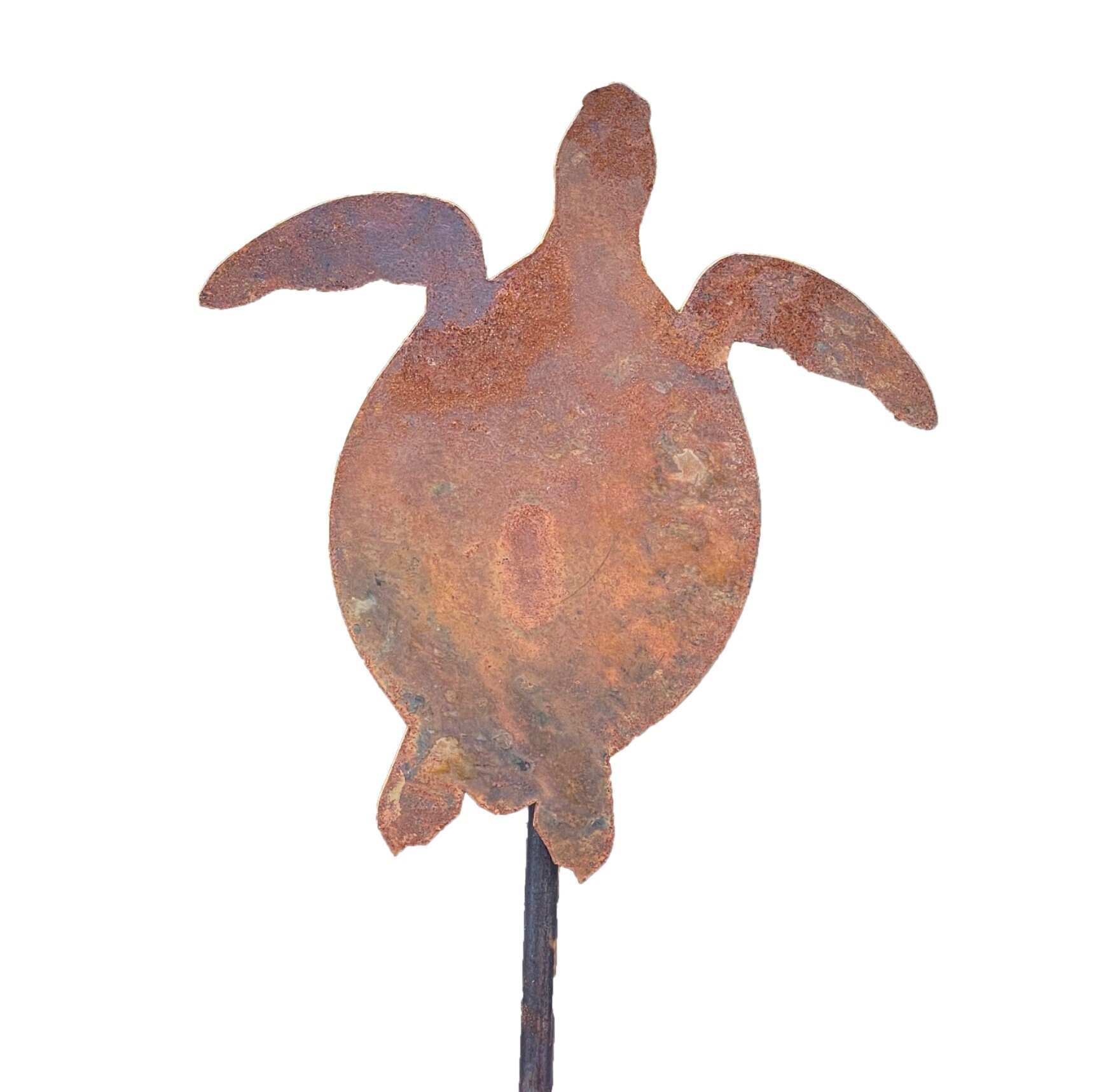 Sea Turtle Garden Stake / Rusty Sea Turtle Garden Decor / Sea - Etsy