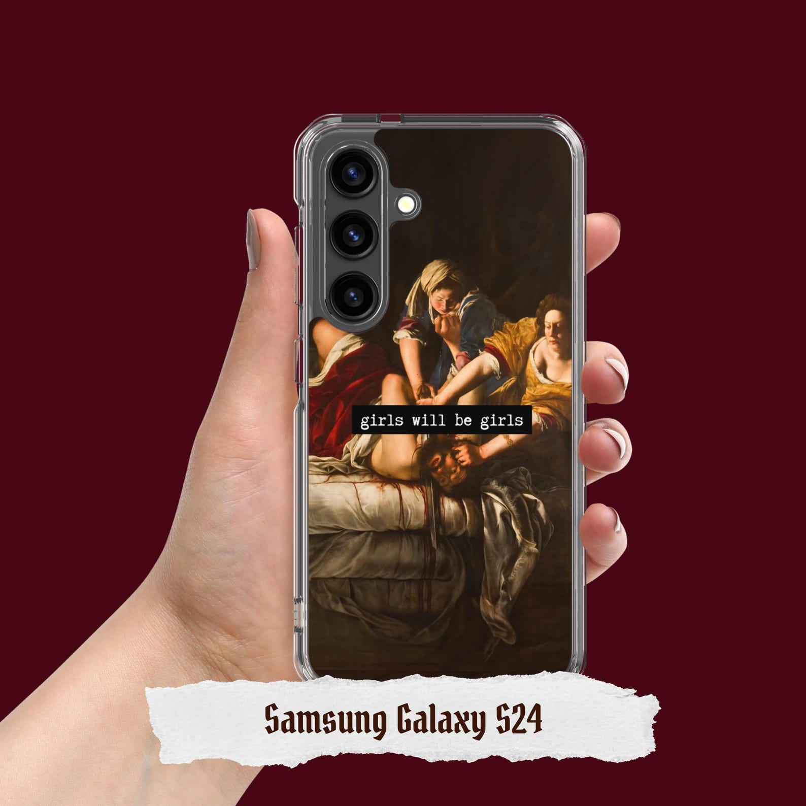 Girls Will Be Girls Samsung Galaxy S24 Case, Womens Rights Phone Case, My Body My Choice ...