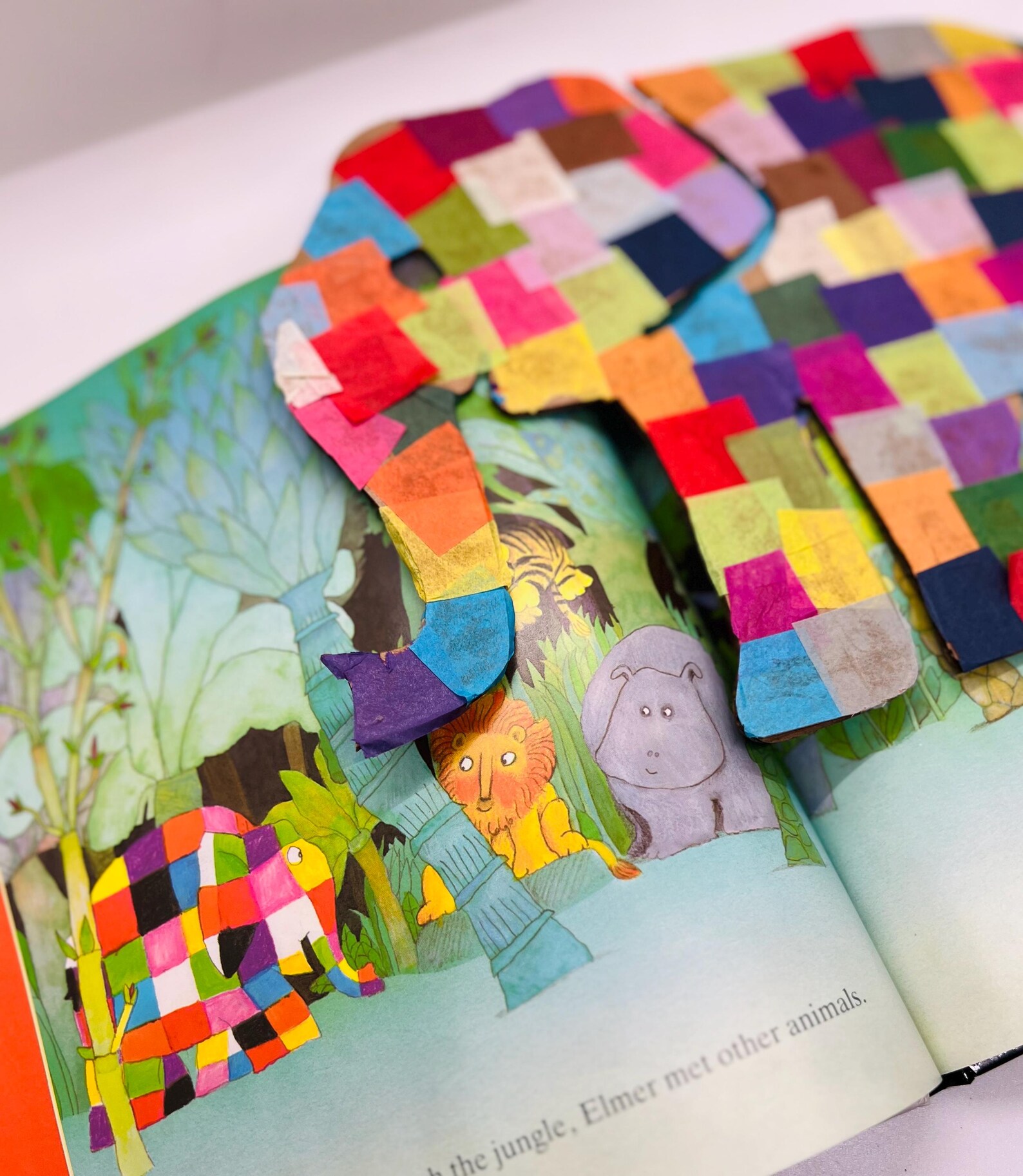 Elmer Elephant Art Kit: Recycled Cardboard Craft, Kids DIY Project - Etsy