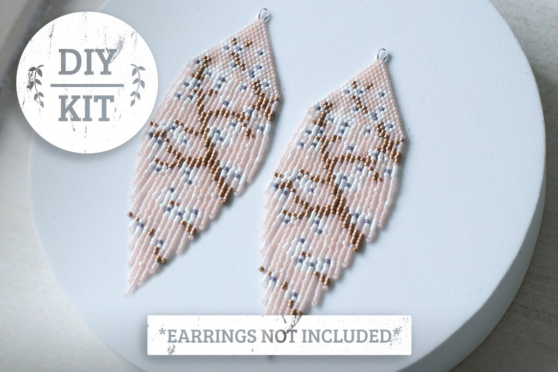 Mini-me DIY Kit Mother & Daughter Handwoven Bead Fringe | Etsy