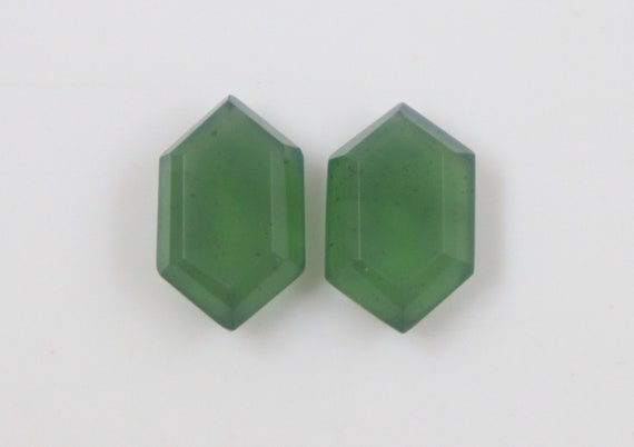 Natural Serpentine Faceted Hexagon Tablet Cut Gemstone - Etsy